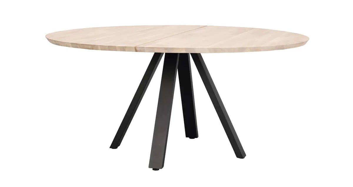 Carradale Runt Matbord 150 cm vitpigmenterad FSC ek | Möbelhuset