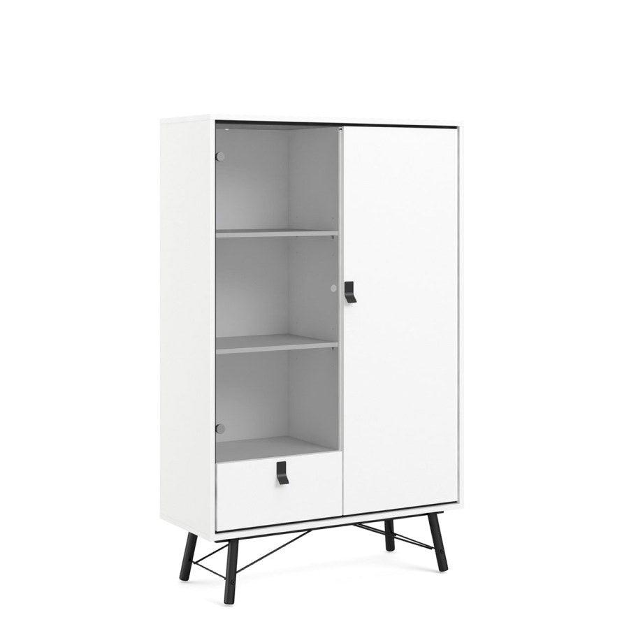 RY VITRIN VIT/SVART | Möbelhuset